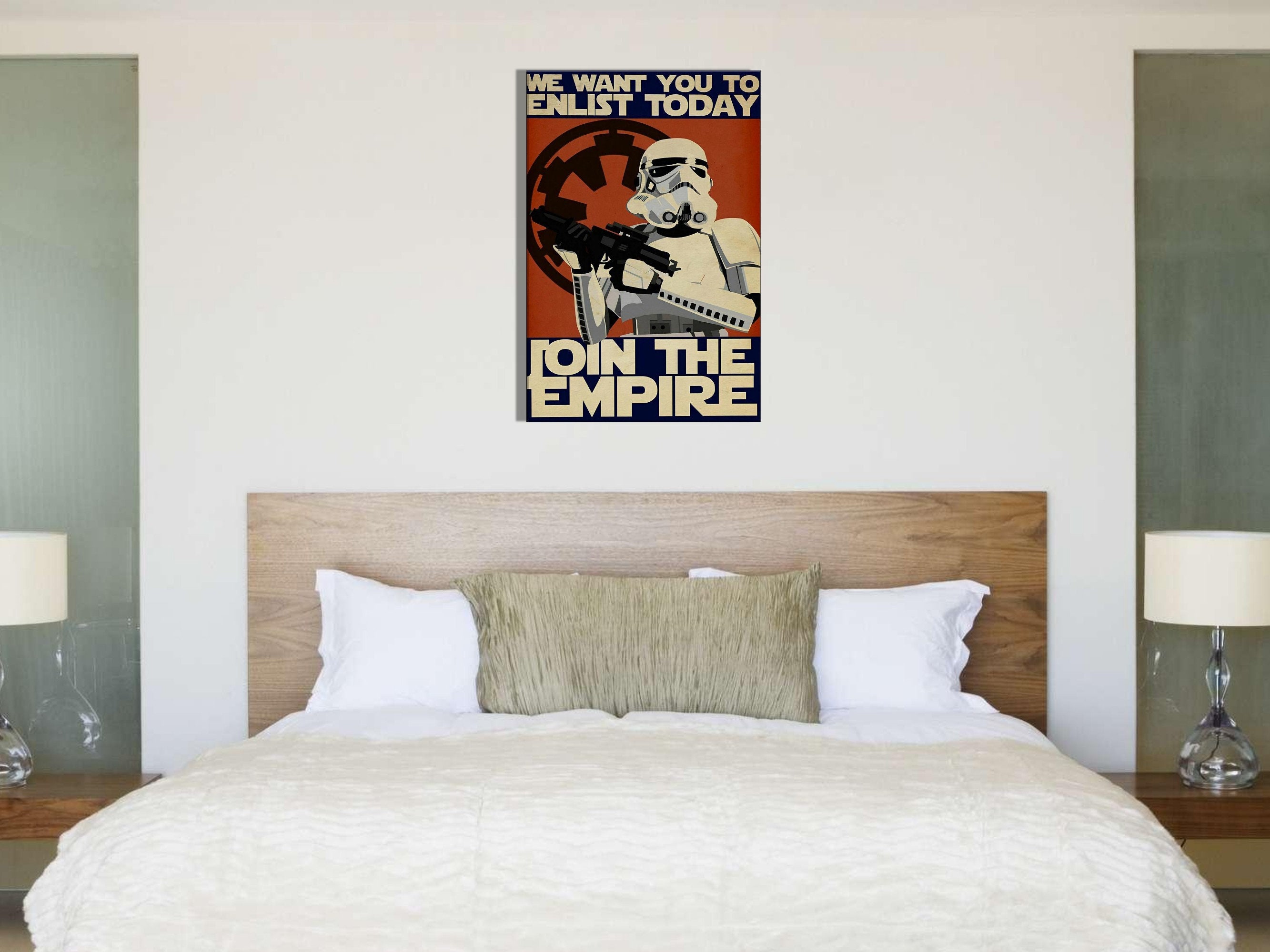 Star Wars Propaganda Poster Minimalist Movie Poster, Movie Bathroom Art ...