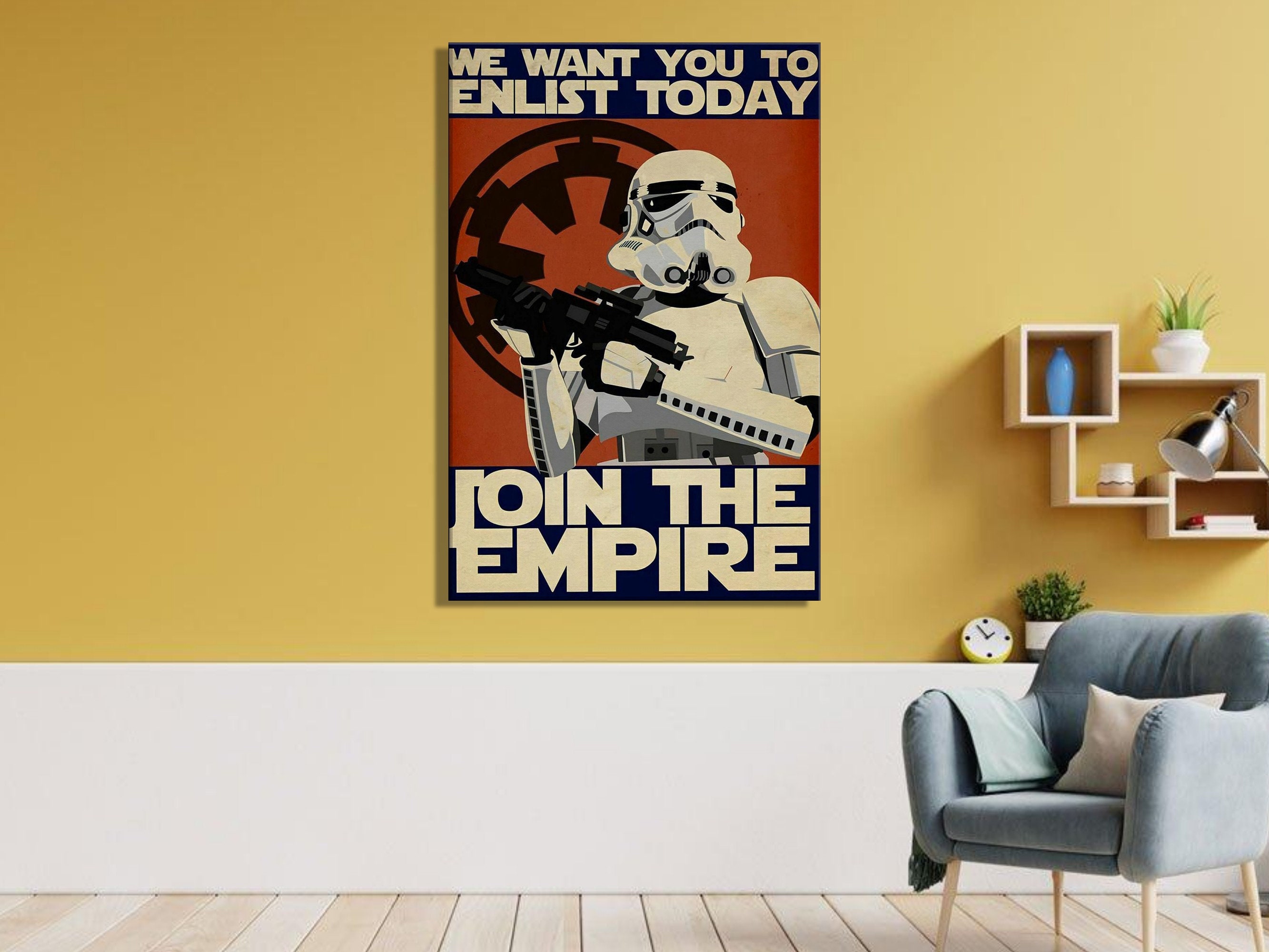 Star Wars Propaganda Poster Minimalist Movie Poster, Movie Bathroom Art ...
