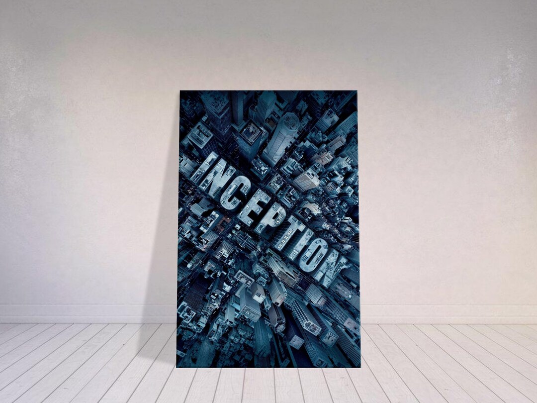 Inception Movie Poster Minimalist Movie Poster, Movie Bathroom Art ...