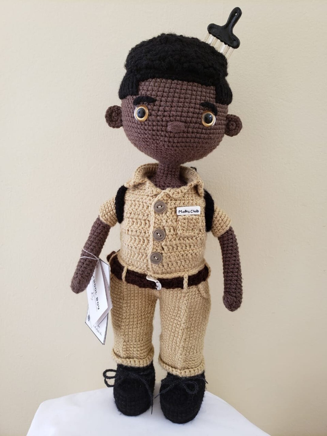 Crochet Jamaican School Boy, Crochet Doll, Amigurumi Male Doll, Crochet ...