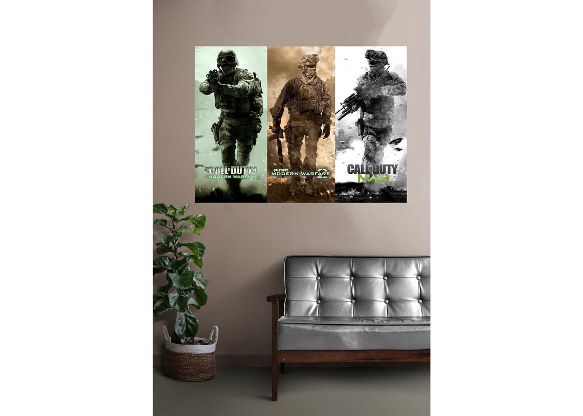 Call of Duty Modern Warfare 1 2 3 Trilogy Cod Shooter Game Print 11x15 ...