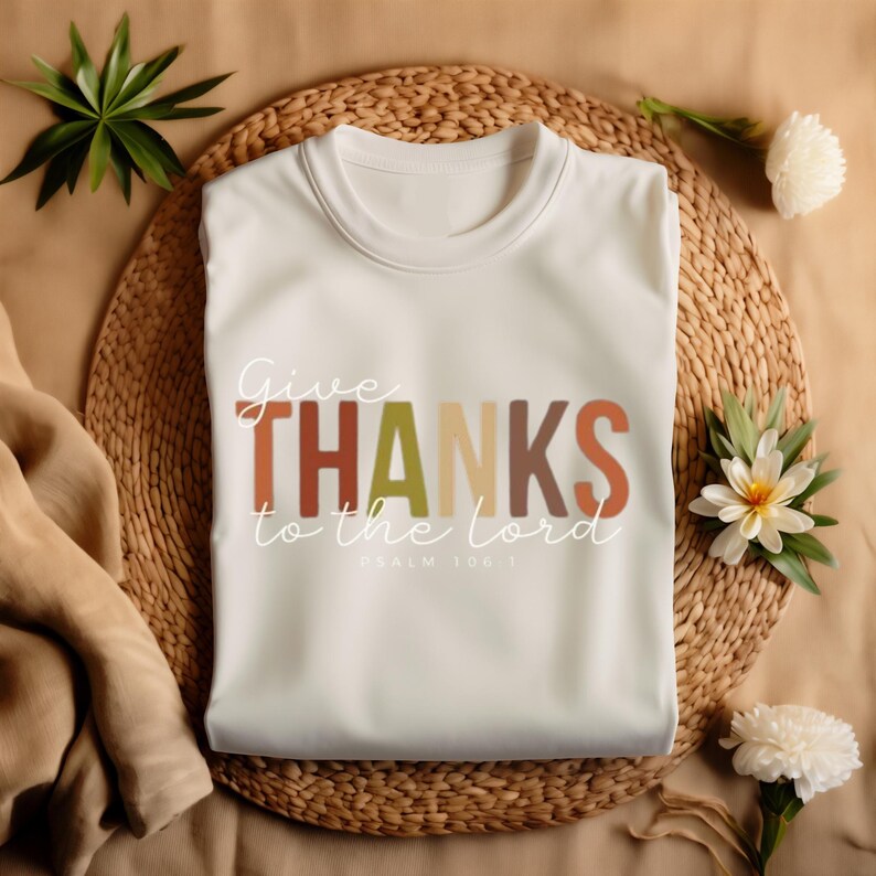 Give Thanks to the Lord Sweatshirt, Bible Verse Shirt, Thankful Sweater ...