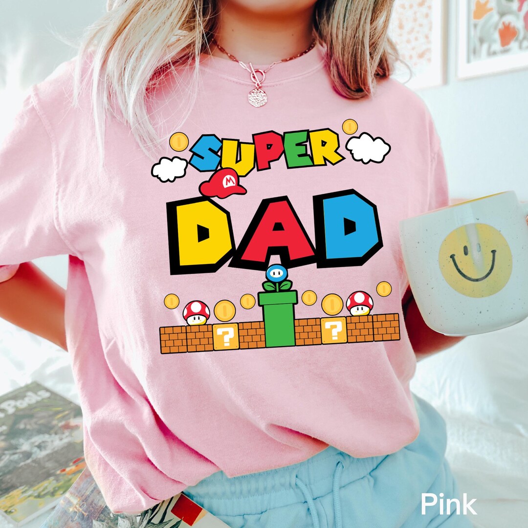 Custom Super Mario,super Mario Dad Mom Shirt, Personalized Mario Shirt ...