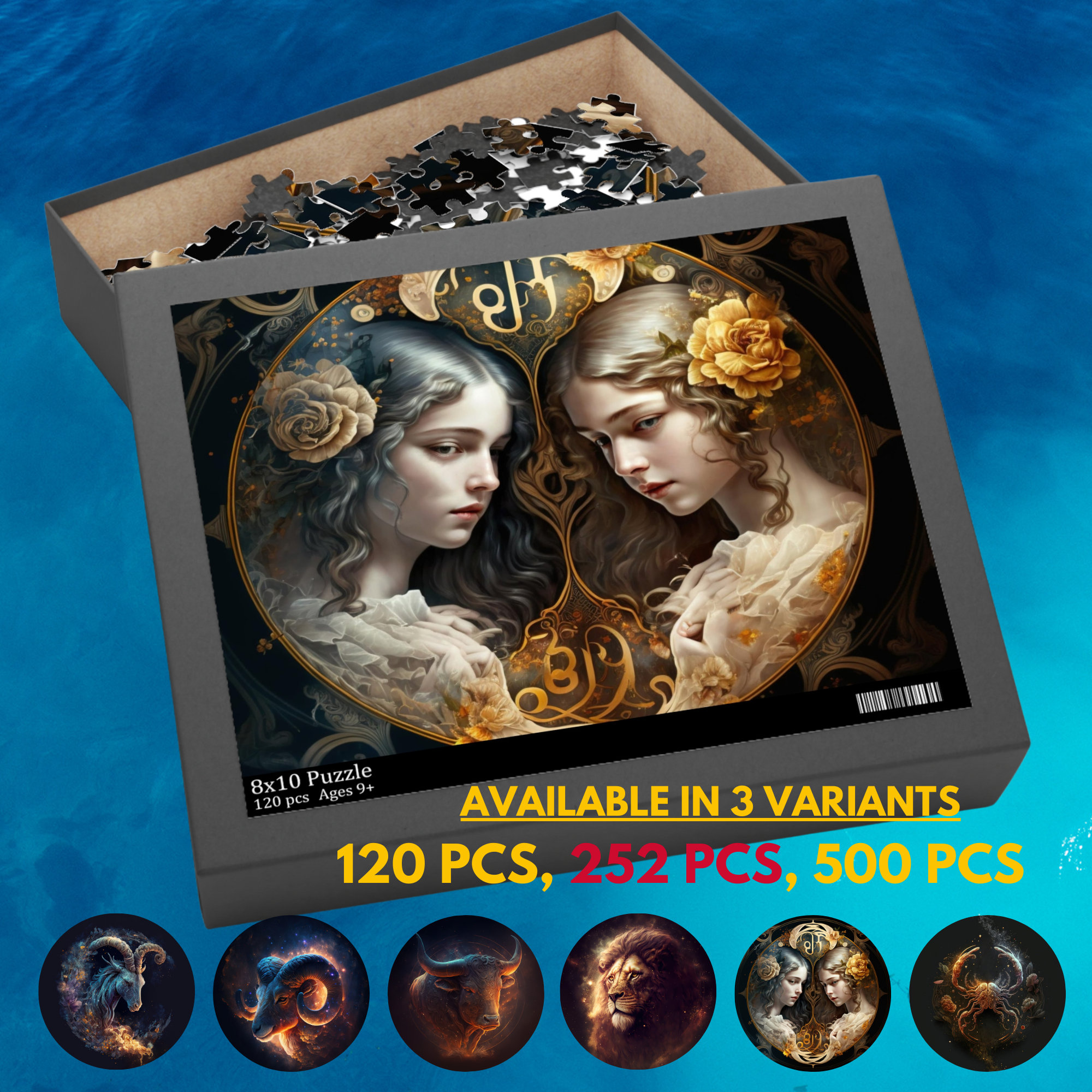 Personalized Birth Sign Puzzle, Horoscope Family Activity With ...