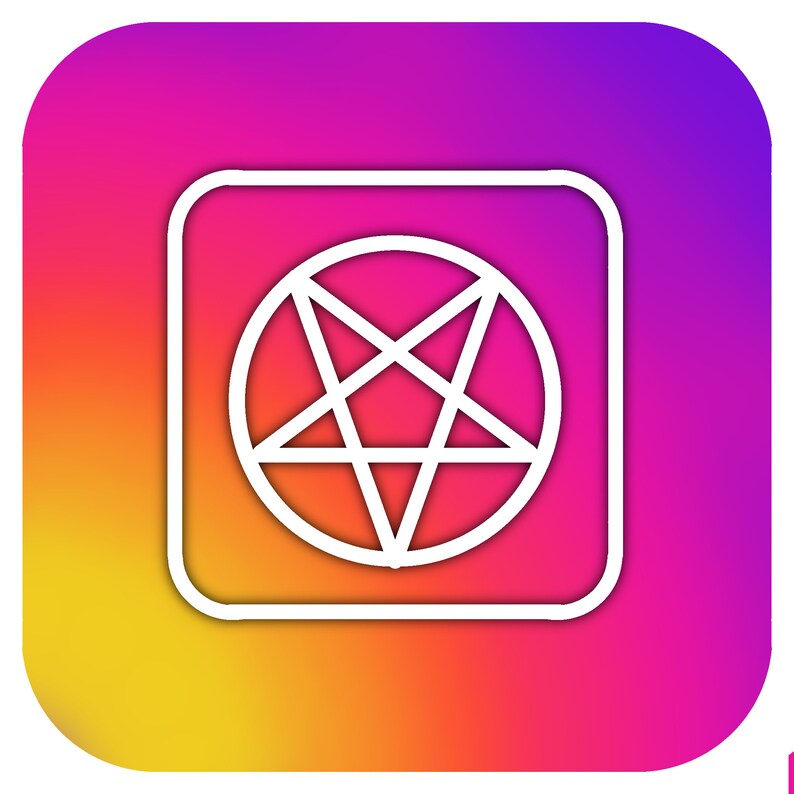 Pentagram App Icon instagram - Etsy