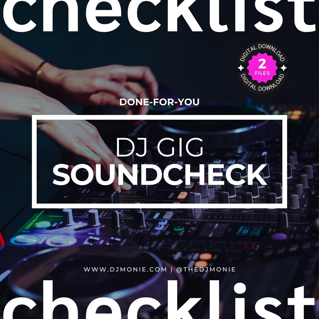 2025 DJ Gig Soundcheck Checklist Editable & Printable PDF Canva ...