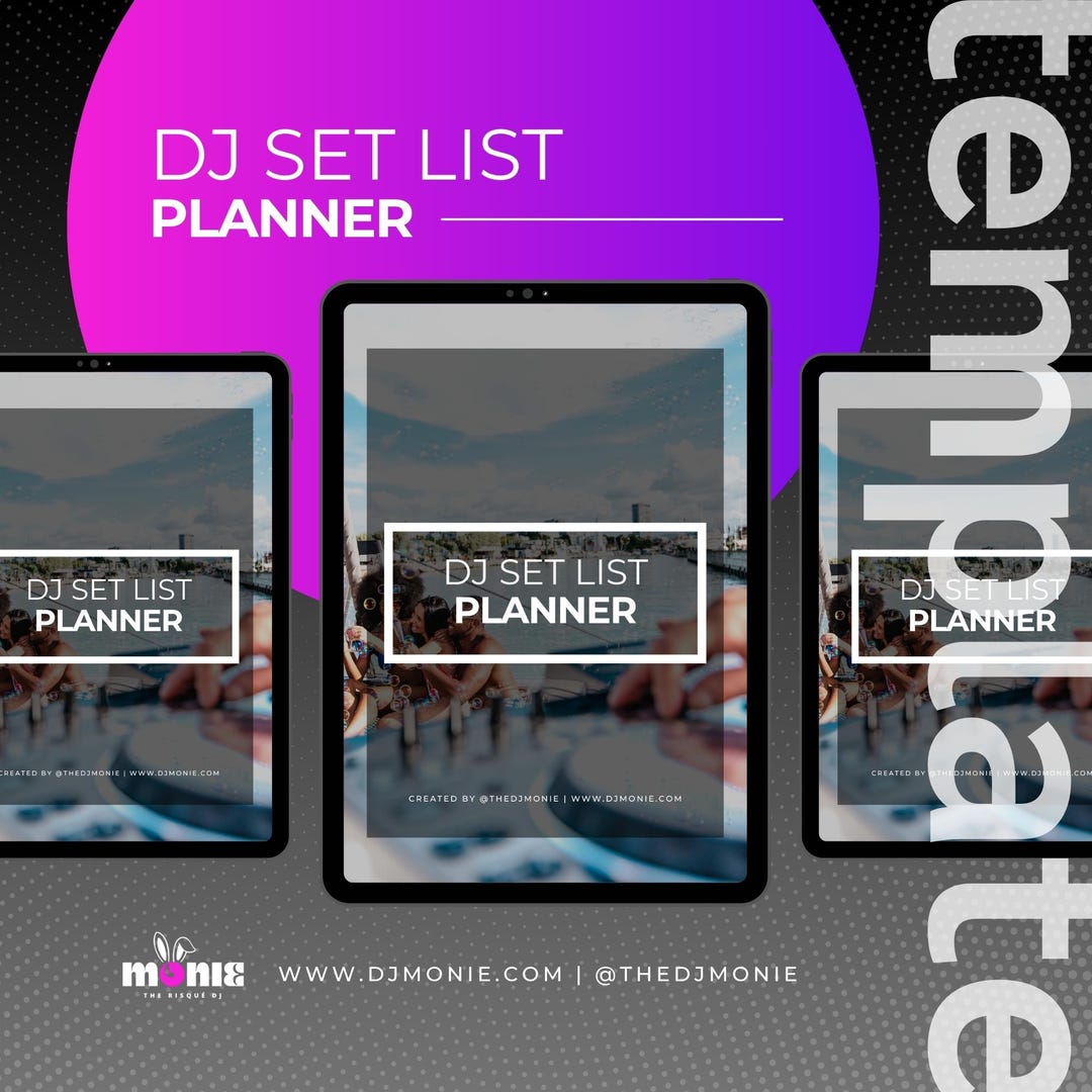 DJ Set List Planner | Event Music Planning | Tracklist Organizer | DJ ...