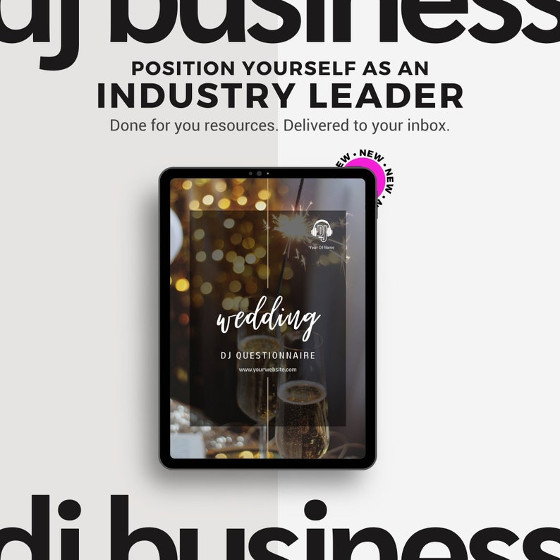 Wedding DJ Questionnaire Printable Private Event Editable Canva ...