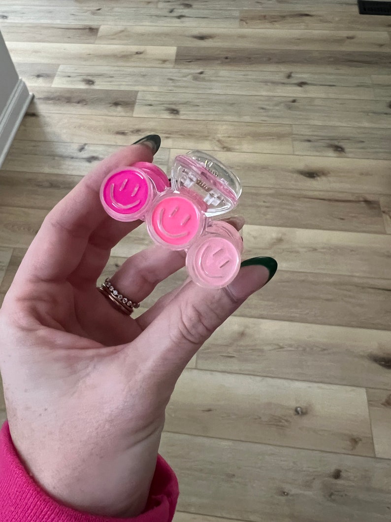 Smiley Face Small Claw Clip - Etsy