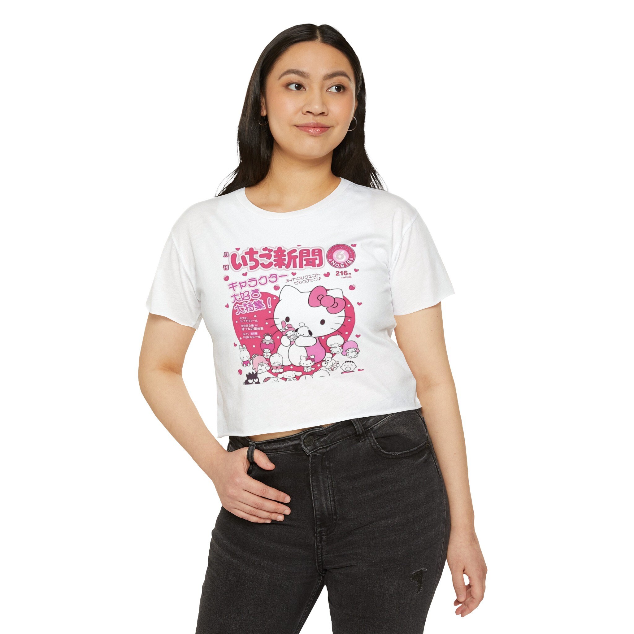 Hello Kitty Crop Top - Etsy