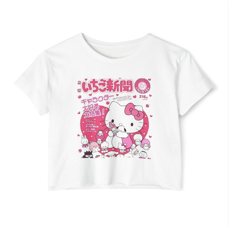 Hello Kitty Crop Top - Etsy