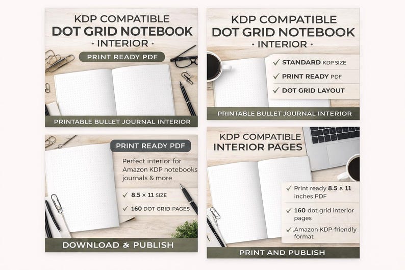 6x9 Lined Notebook Interior PDF | Kdp-ready | Low Content Journal Pages ...