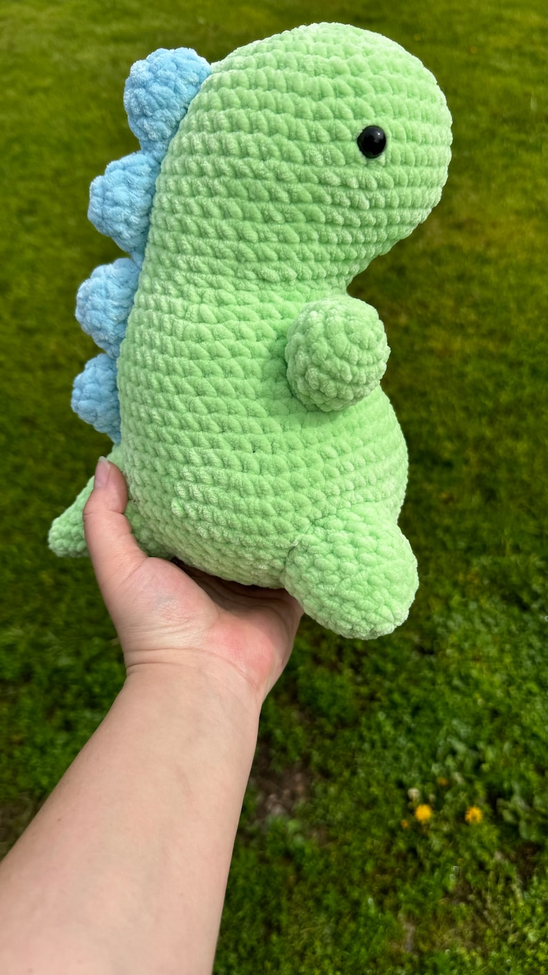 Chubby Dinosaur Plushie/stuffed Dino/ Corchet Dinosaur - Etsy