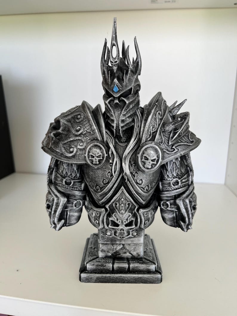 The Lich King Bust - Lich King - World of Warcraft - Fanart - Decor - Etsy