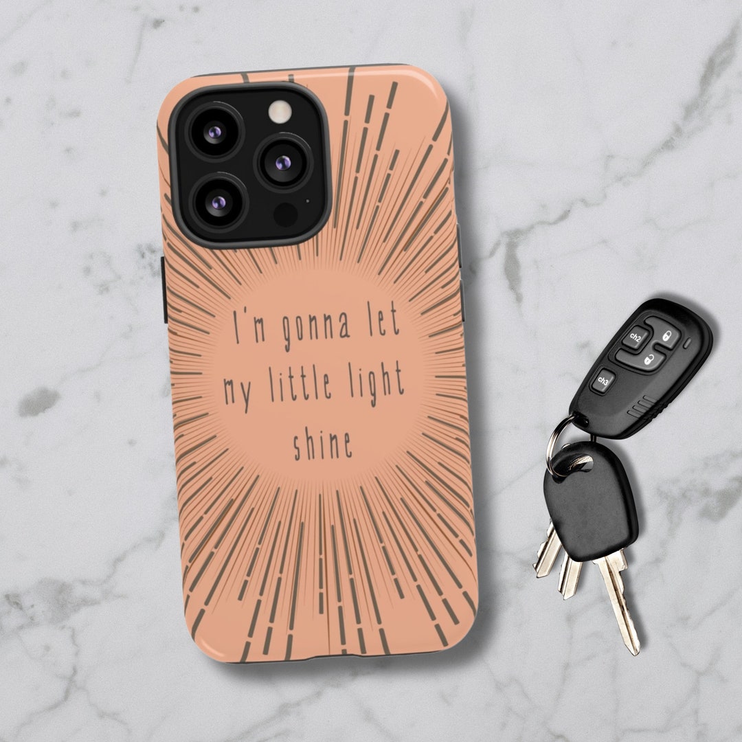 Peach Pink Christian Phone Case let My Light Shine Apple iPhone Android ...