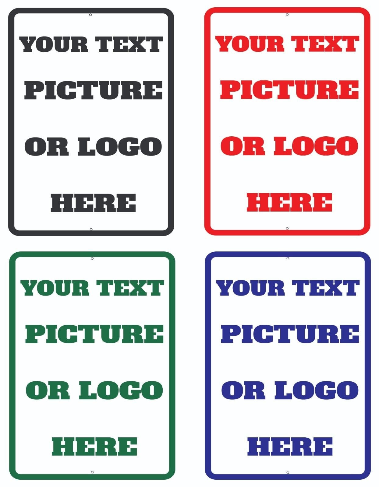 Your Custom Text Logo or Picture Here Personalized Outside or in ...