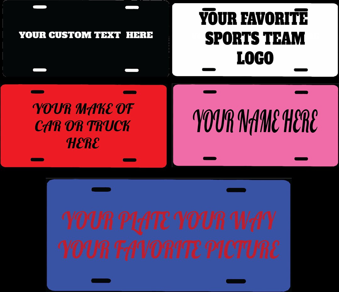 CUSTOM LICENSE PLATE Personalized Sign for Car - Etsy
