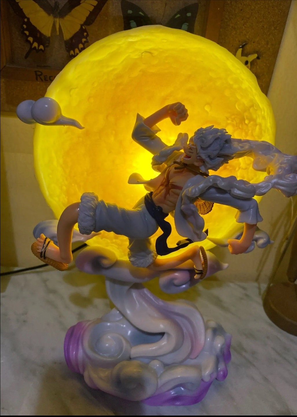 Monkey D. Luffy Gear 5 Moon One Piece Action Figure 28 Cm With Led - Etsy