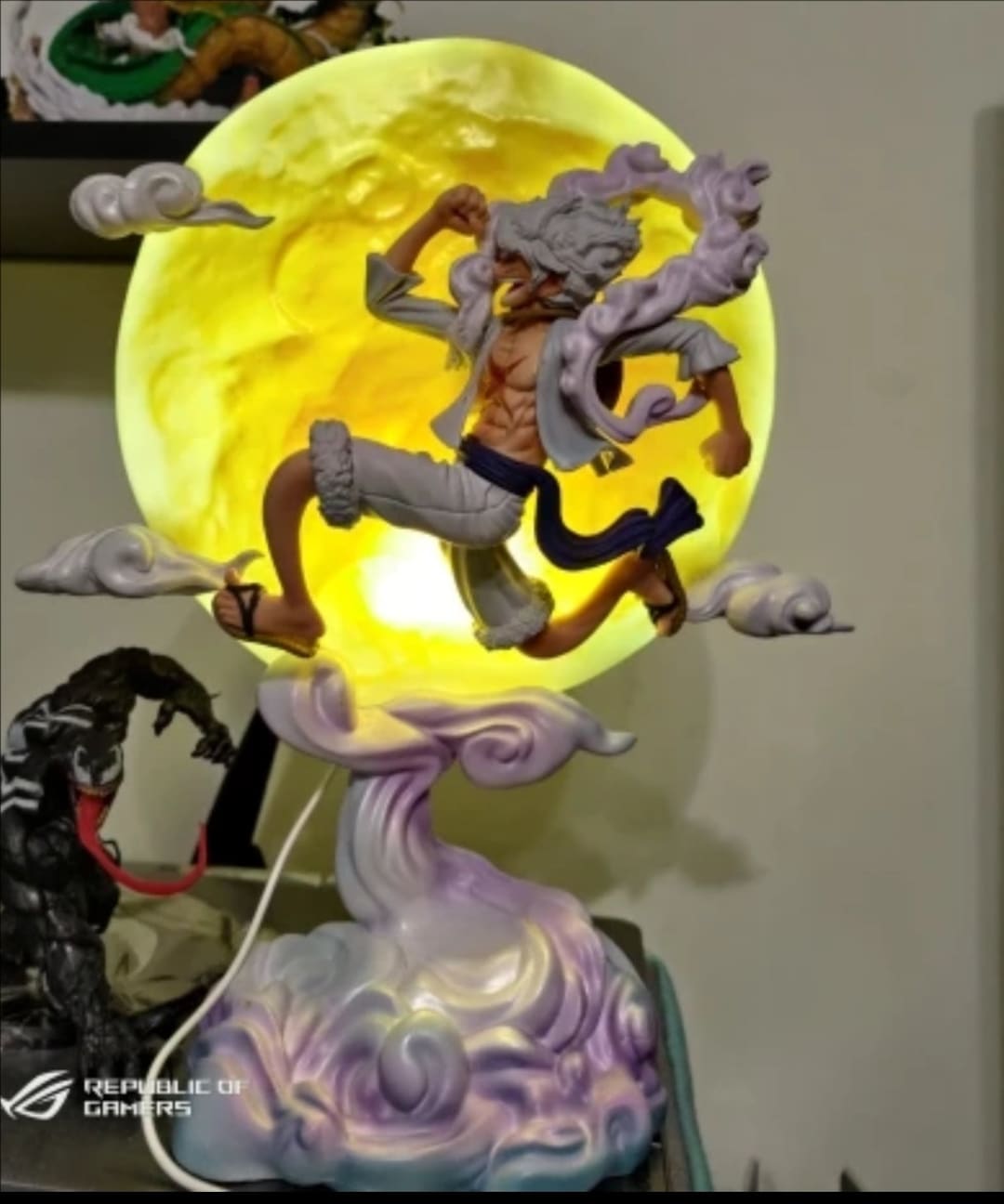 Monkey D. Luffy Gear 5 Moon One Piece Action Figure 28 Cm With Led - Etsy