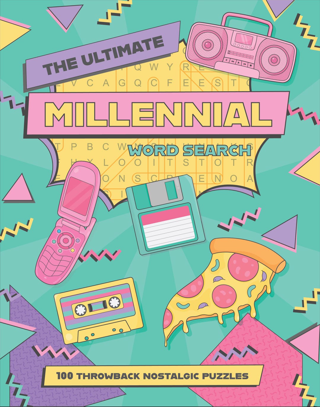 Millennial Word Search Puzzle Book | 100 Nostalgic Puzzles for Adults ...