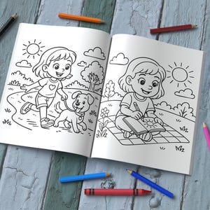 Summer Coloring Book for Kids (50 Pages) – Printable Digital Download ...
