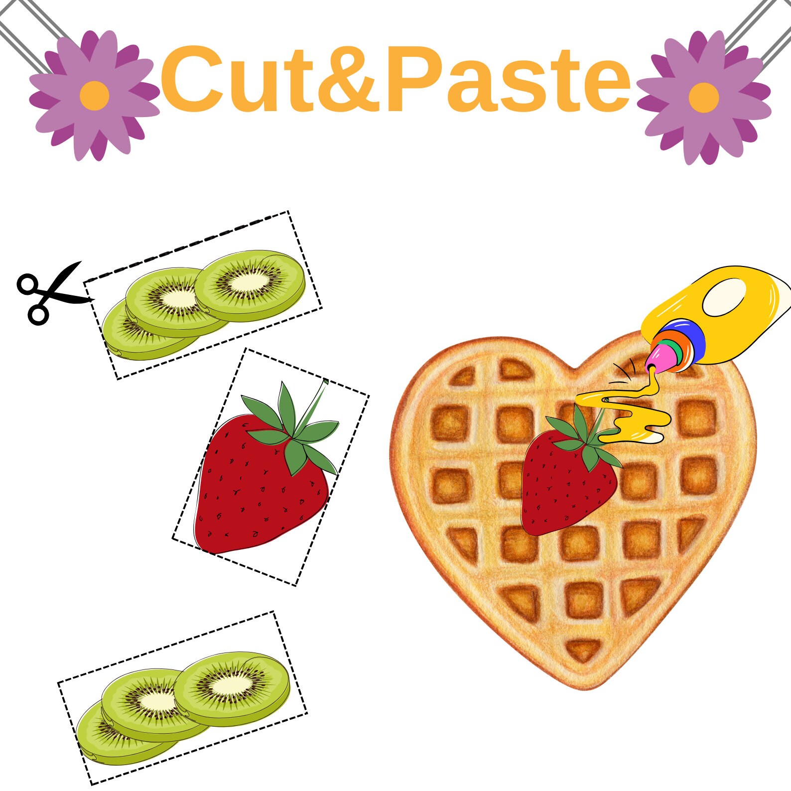 Printable Cut and Create Bundle, Food Play, Printable Crafts for Kids ...