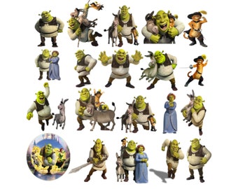 Shrek, Shrek Png File, Png Bundle, Vector, Cricut, Silhouette, Cut ...