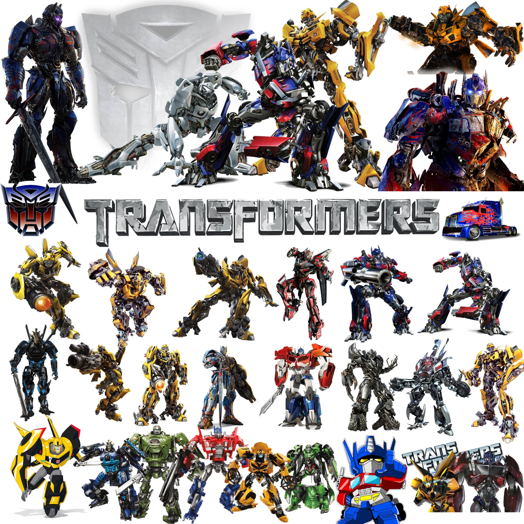 Transformers PNG Transformers PNG Clipart Transformers Bundle ...