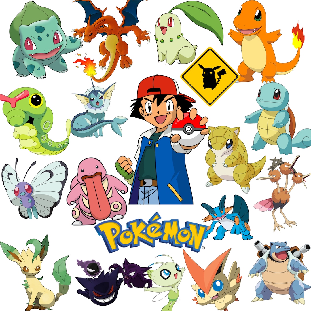 Pokemongo PNG Bundle, Sublimation Pokeball, Digital Papers , Anime ...