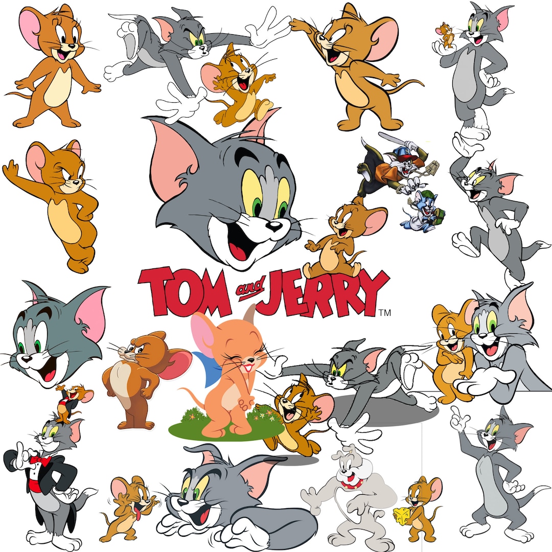Tom and Jerry PNG | PNG Pack | Tom and Jerry Sticker | Instant Download ...