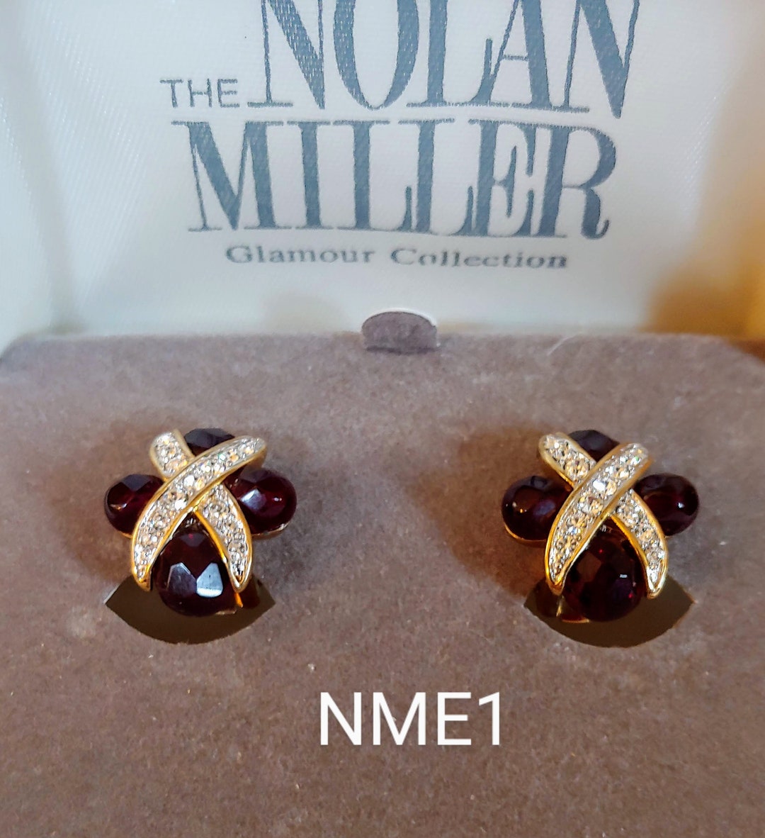 Nolan Miller Cross Clip on Earrings - Etsy