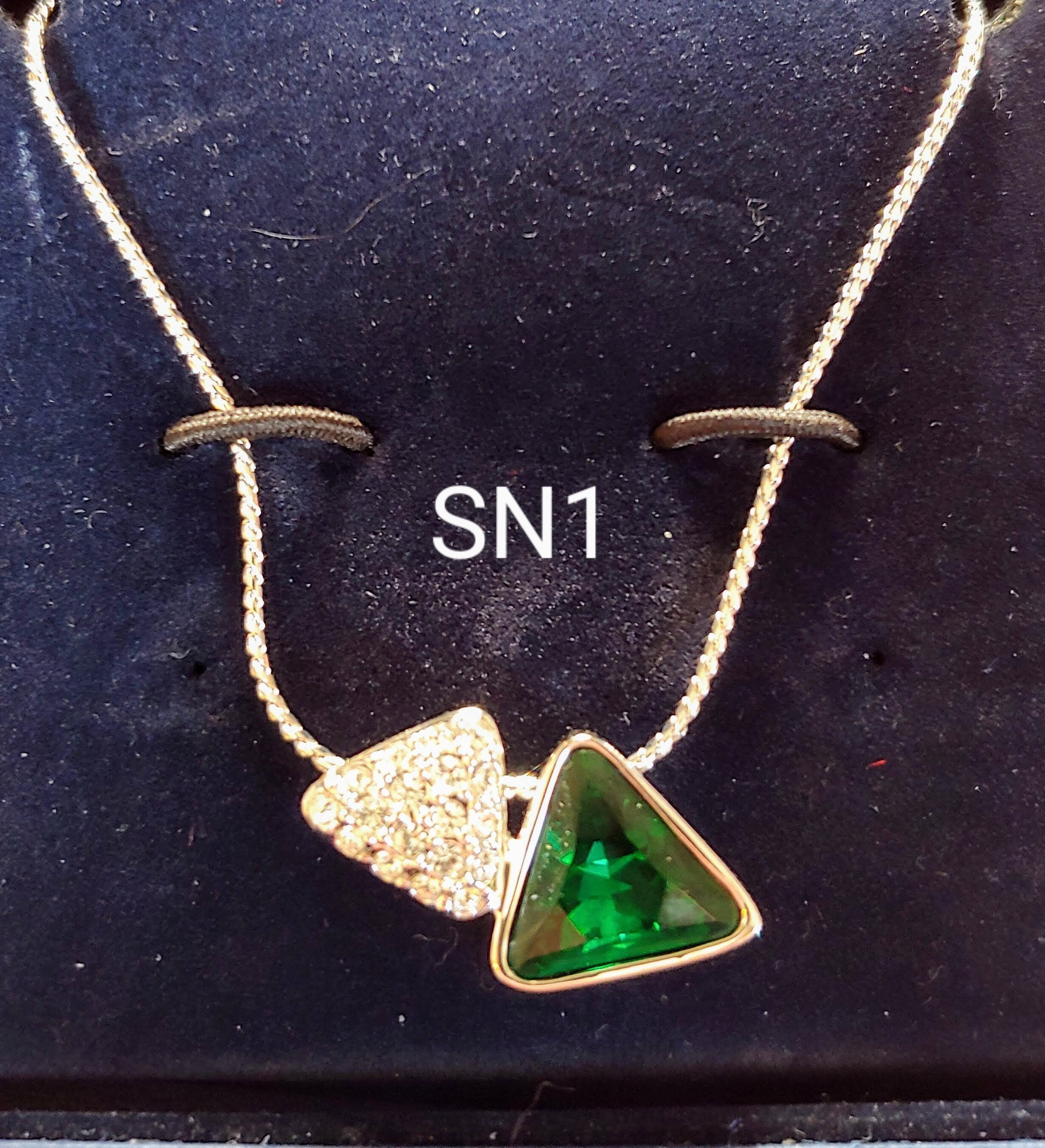 Swarovski Crystal Conjoined Triangles Necklace - Etsy