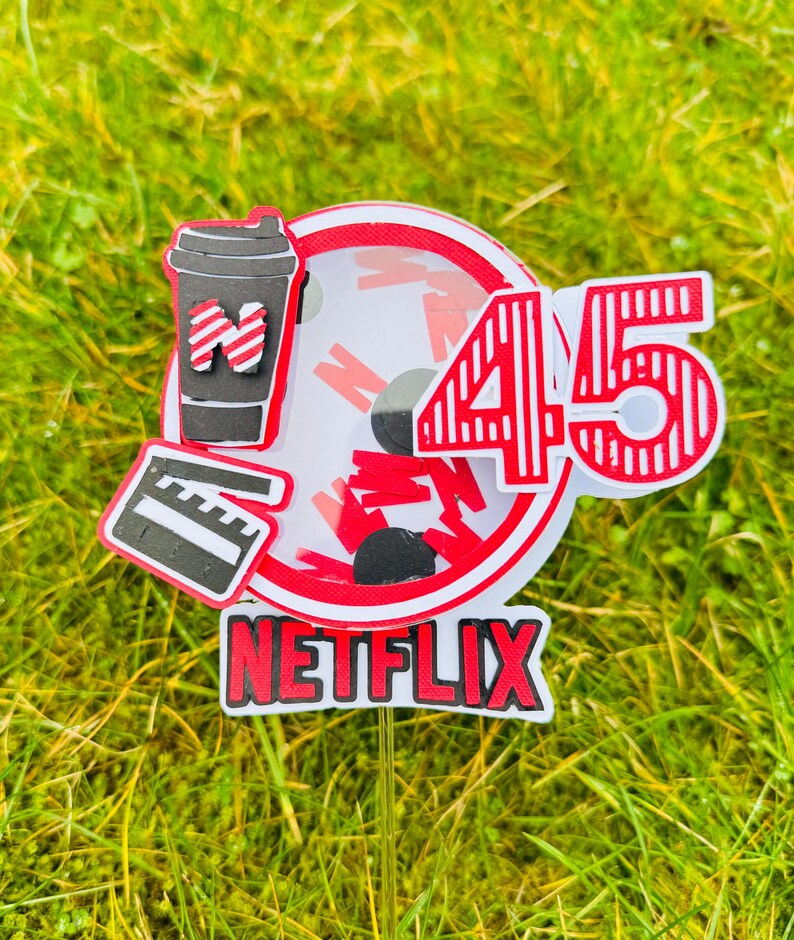 Netflix Themed Shaker Topper - Etsy