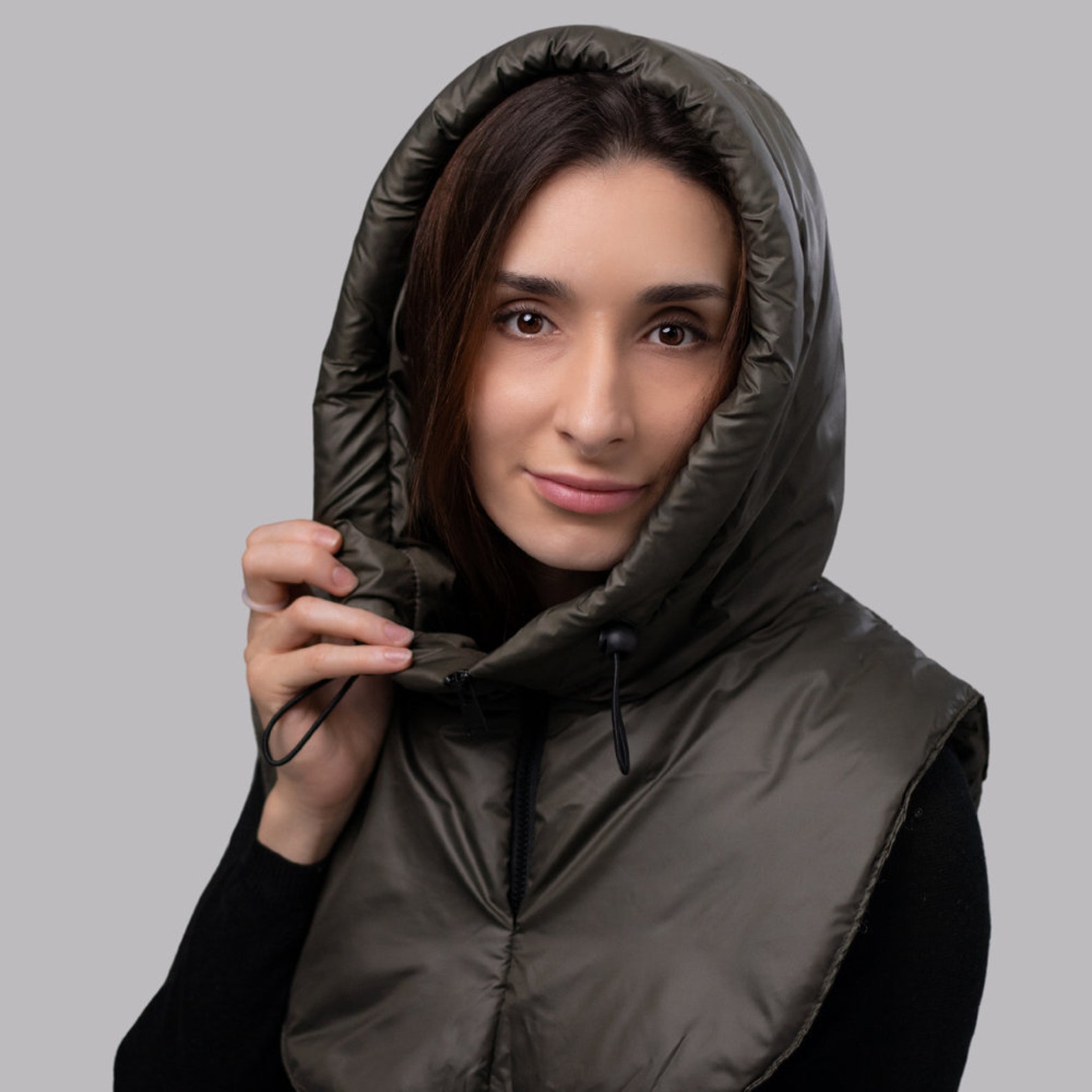 Balaclava Hood, Waterproof Hooded Cowl, Hooded Scarf, Windproof Hood ...