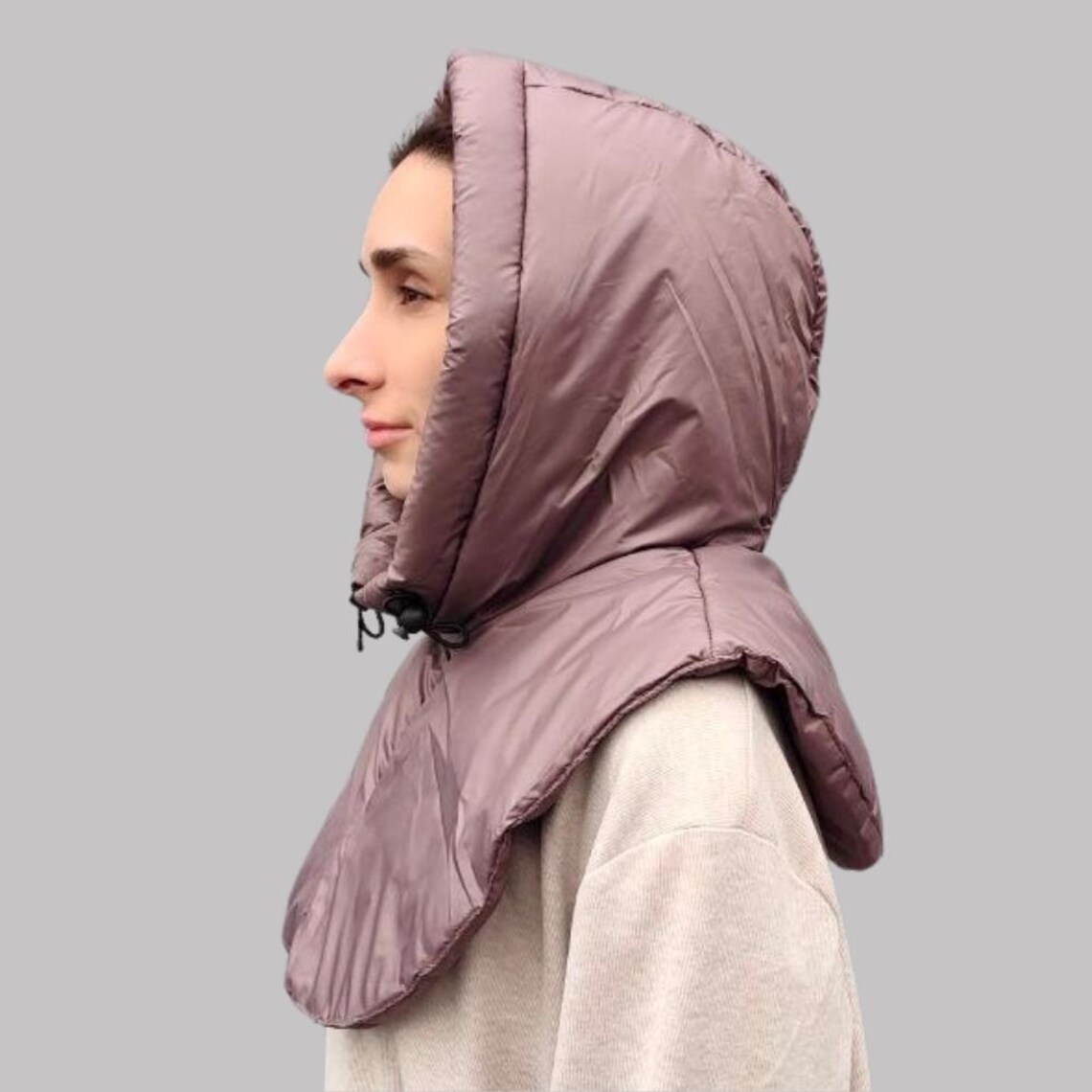 Balaclava Hood, Waterproof Hooded Cowl, Hooded Scarf, Windproof Hood ...