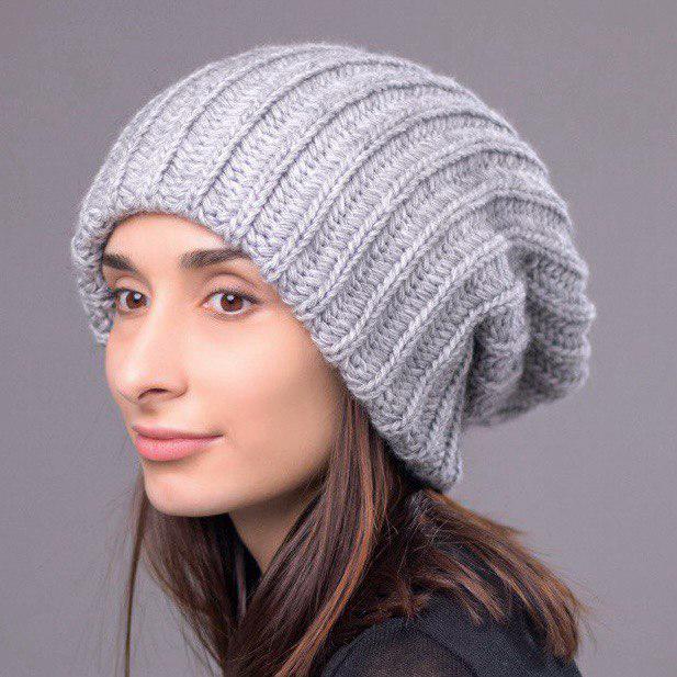 Oversized Wool Beanie Chunky Knit Thick Hat Slouchy Knit Beanie Extra ...