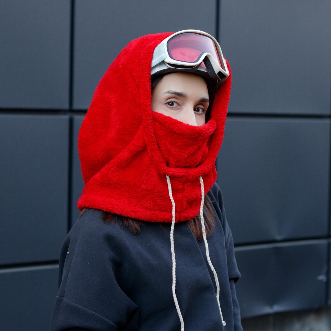 Ski Hood, Over Helmet Hood, Sherpa Hood, Balaclava, Helmet Cover ...
