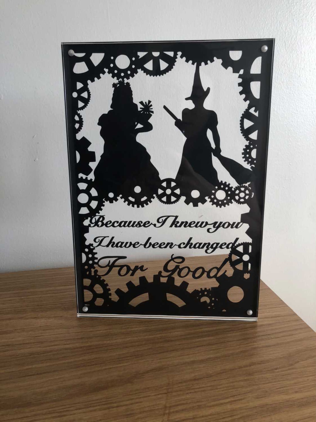 Handcrafted Papercut Art Inspired by Wicked the Musical | Wicked Wall ...