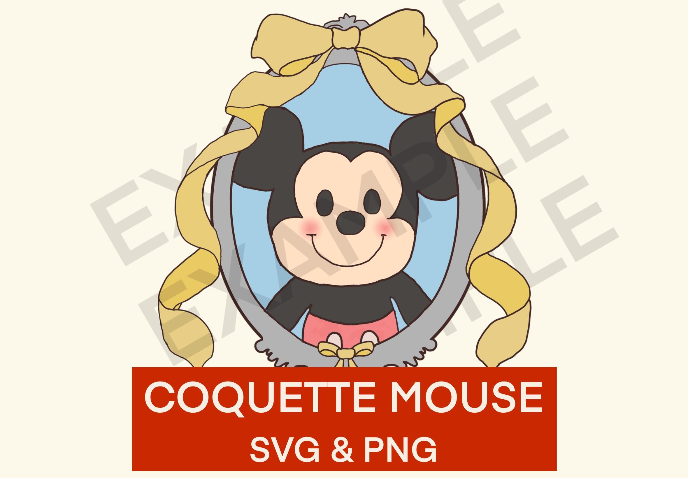 Coquette Mouse Parks Nuimos DIY SVG PNG Sublimation Instant Download - Etsy