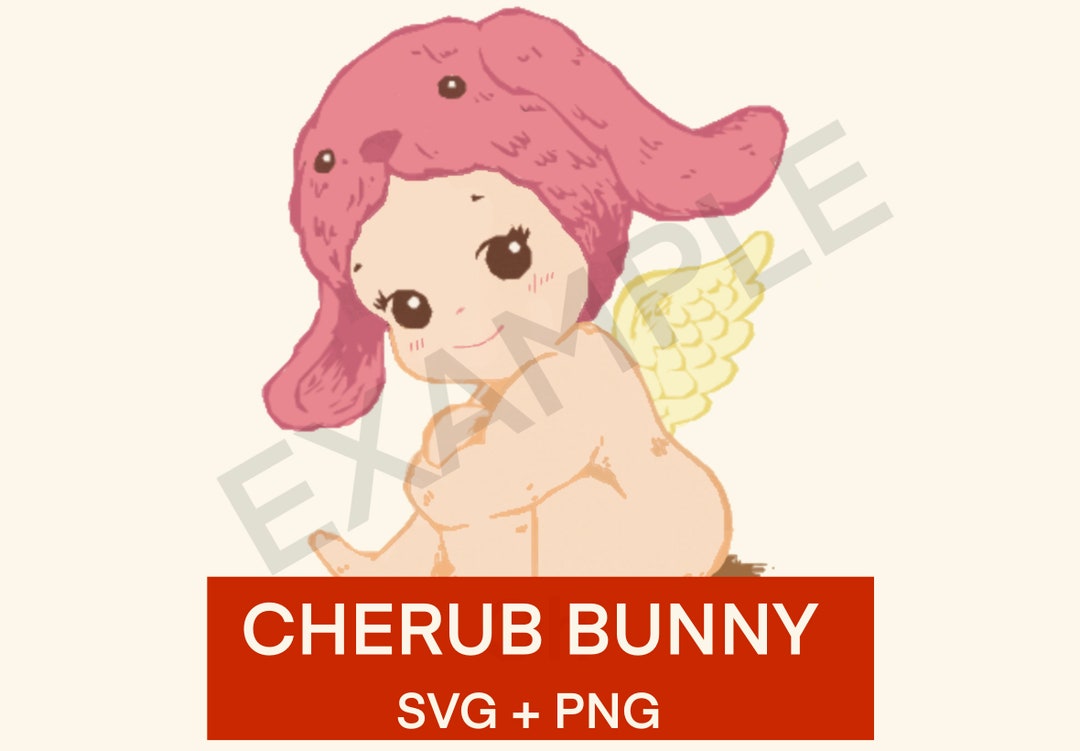Sonny Angel Bunny Cherub Easter SVG PNG Sublimation Instant Download - Etsy