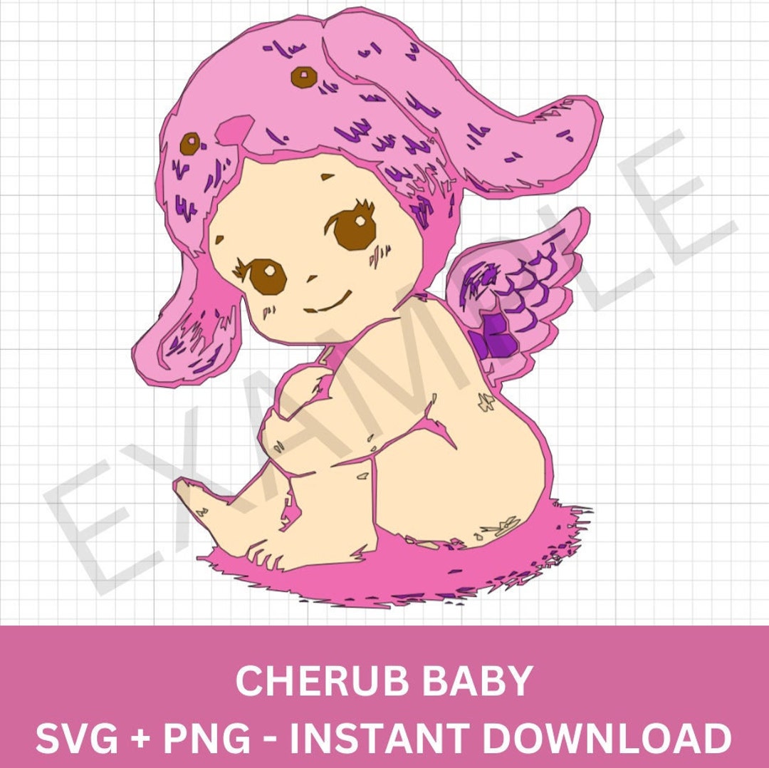 Sonny Angel Cherub Baby SVG PNG Instant Download Cricut Easter - Etsy