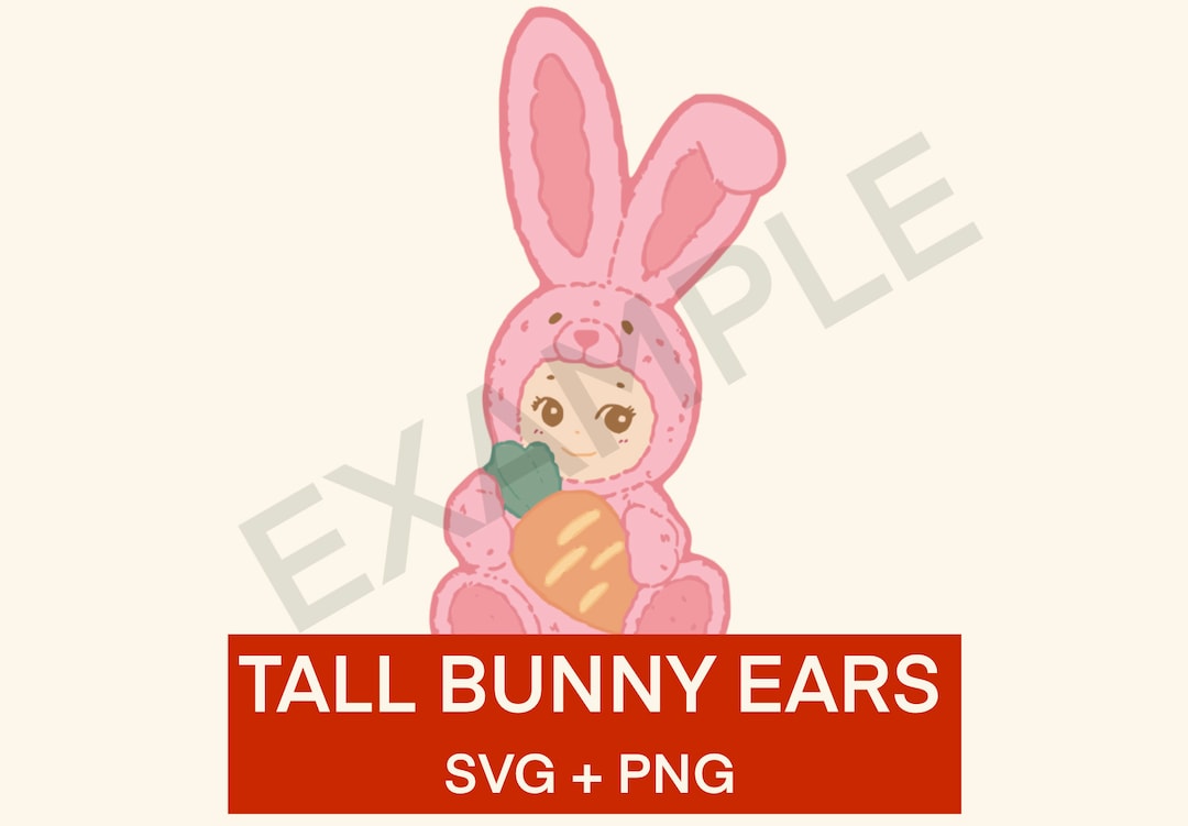Sonny Angel Bunny Cherub Easter Tall Rabbit Ears SVG PNG Sublimation ...