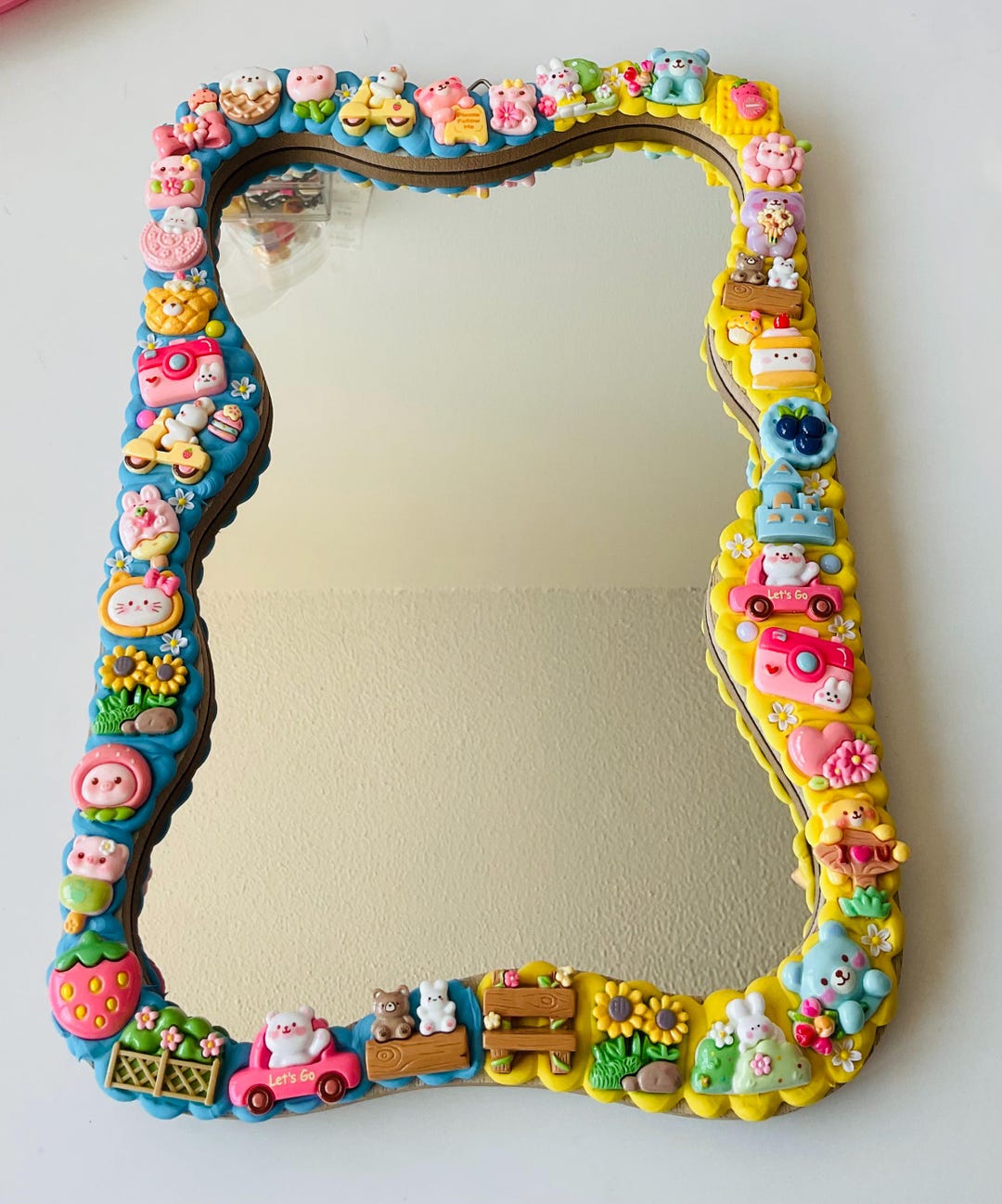 Large Decoden Wall Mirror 8.5 X 13 Inches, Ready to Ship - Etsy