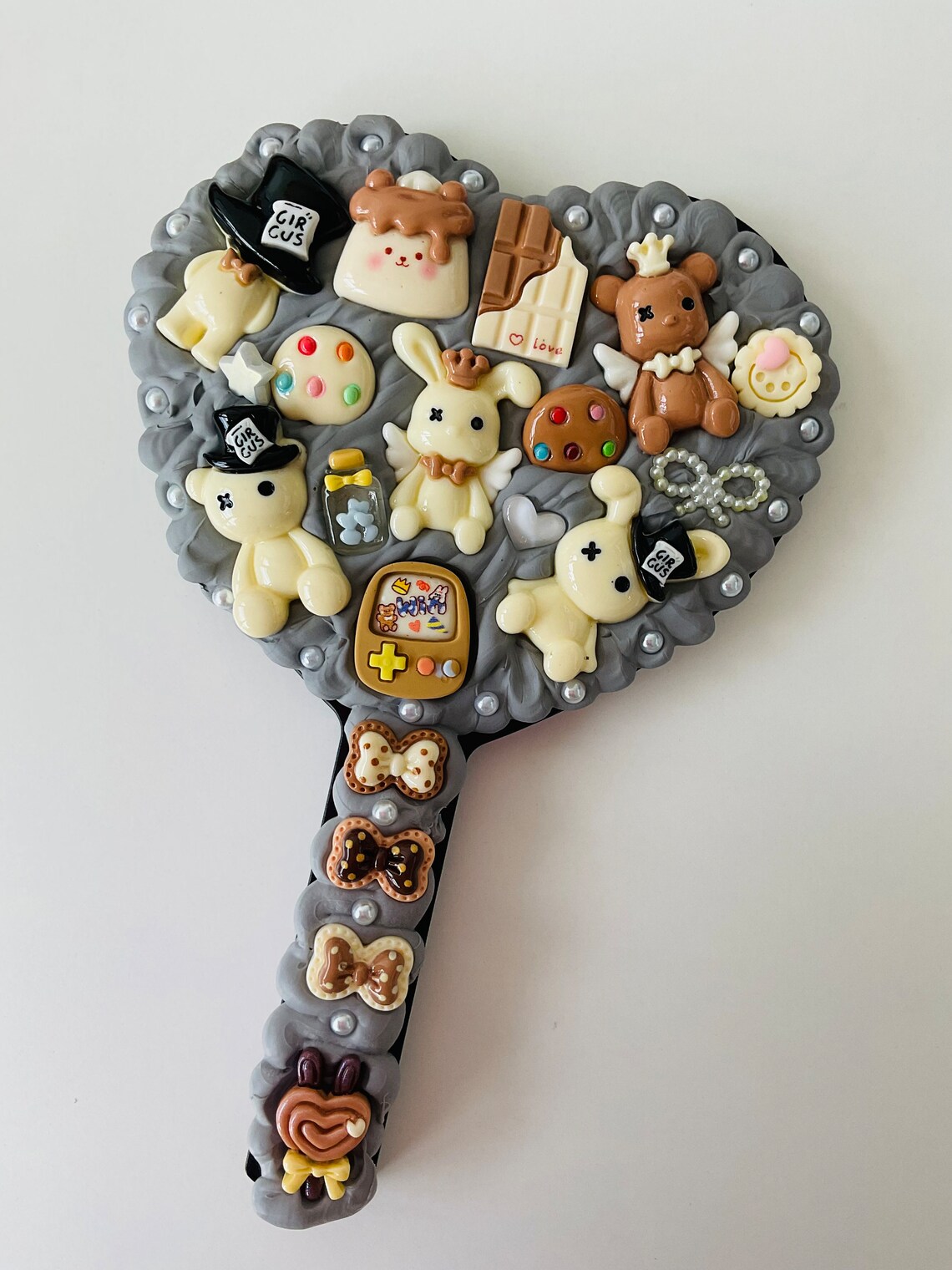 Handmade Decoden Mirror 6 Inches, Ready to Ship - Etsy