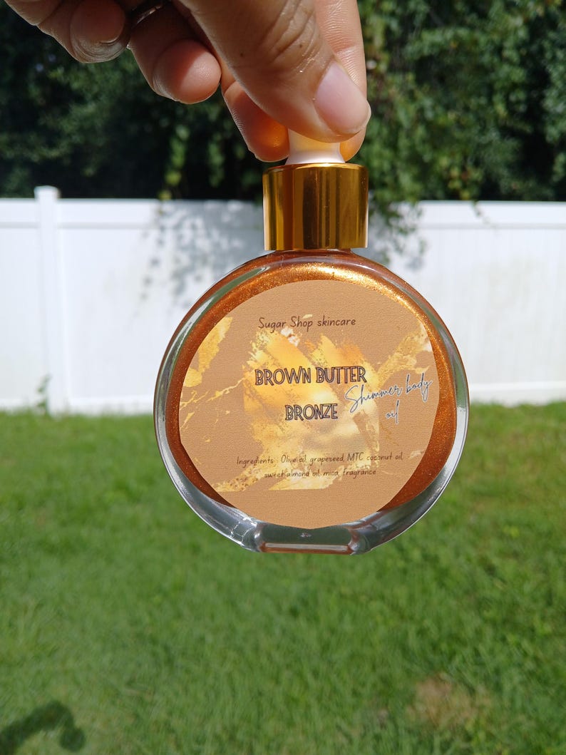 Brown Butter Bronze Shimmer Body Oil - Etsy