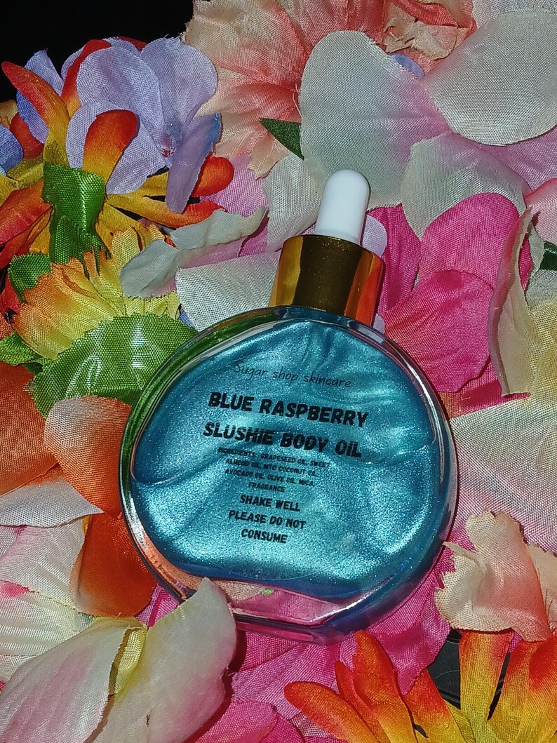 Blue Raspberry Slushie Body Oil - Etsy