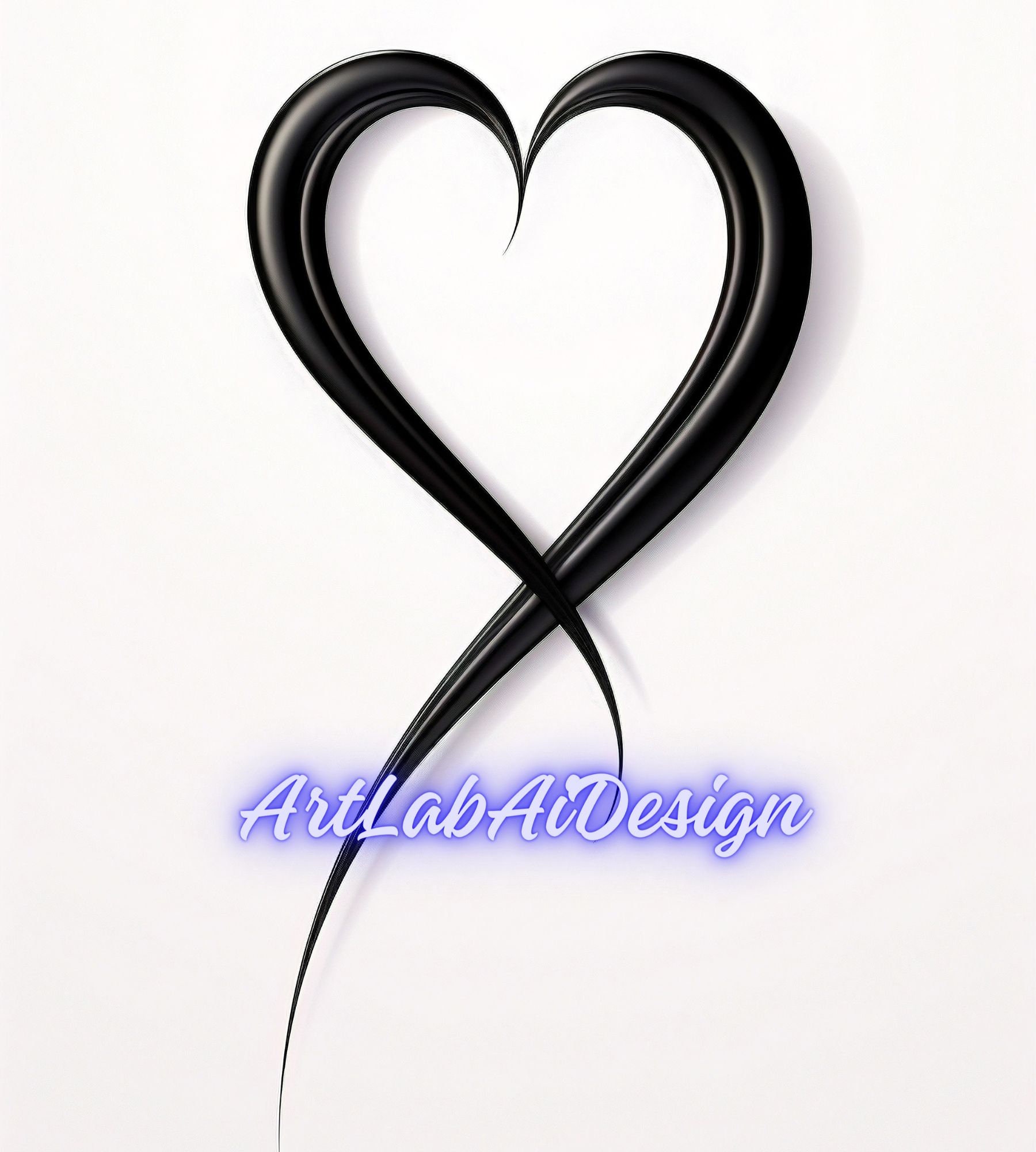 Open Heart for Love, Clipart, Colorful Design, Wall Art, Heart Shape ...