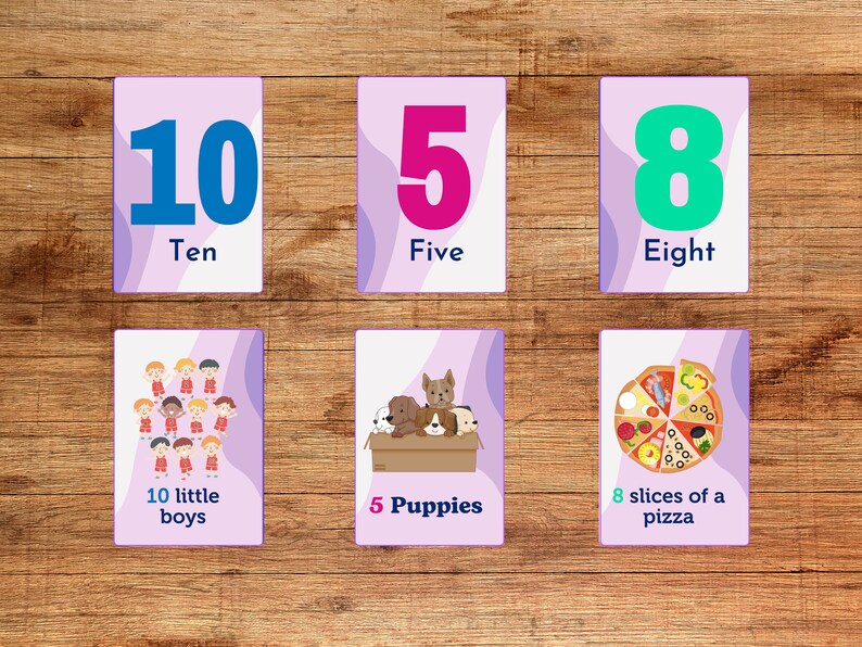 Numbers Learning Bundle Includes Numbers Flash Cards, Numbers Tracing ...