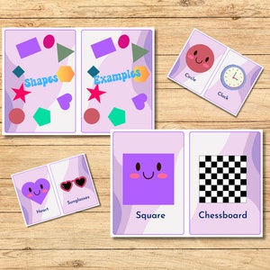 Shapes Flashcards Learn Shapes Toddler Shapes Flashcards Preschool ...