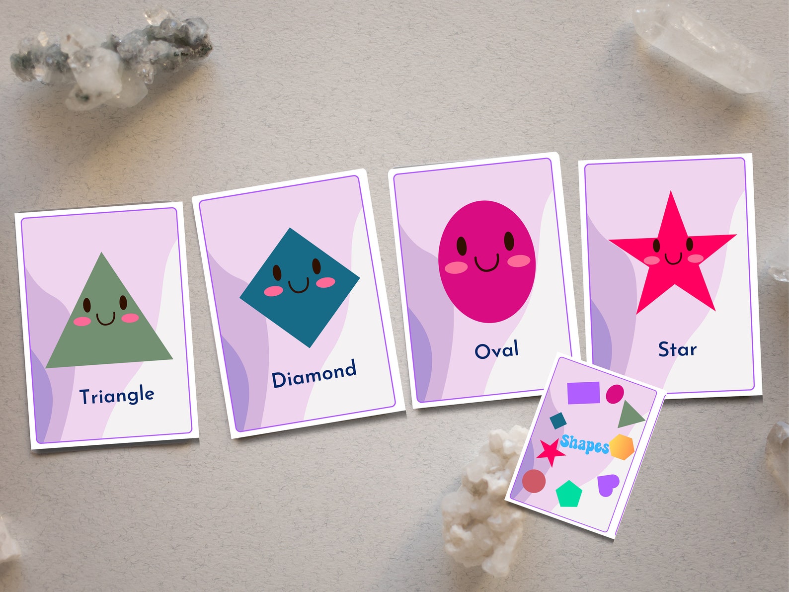 Shapes Flashcards Learn Shapes Toddler Shapes Flashcards Preschool ...